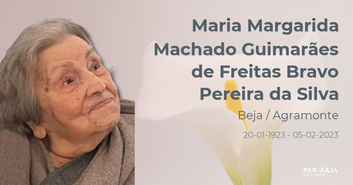 Agência Funerária Pax-Júlia em Beja - Memorial - Maria Margarida ...